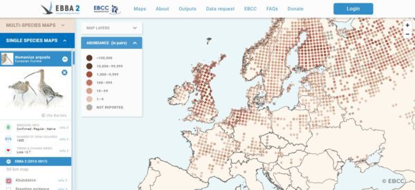 Bird Atlas maps for all of Europe now online! - BirdWatch Ireland